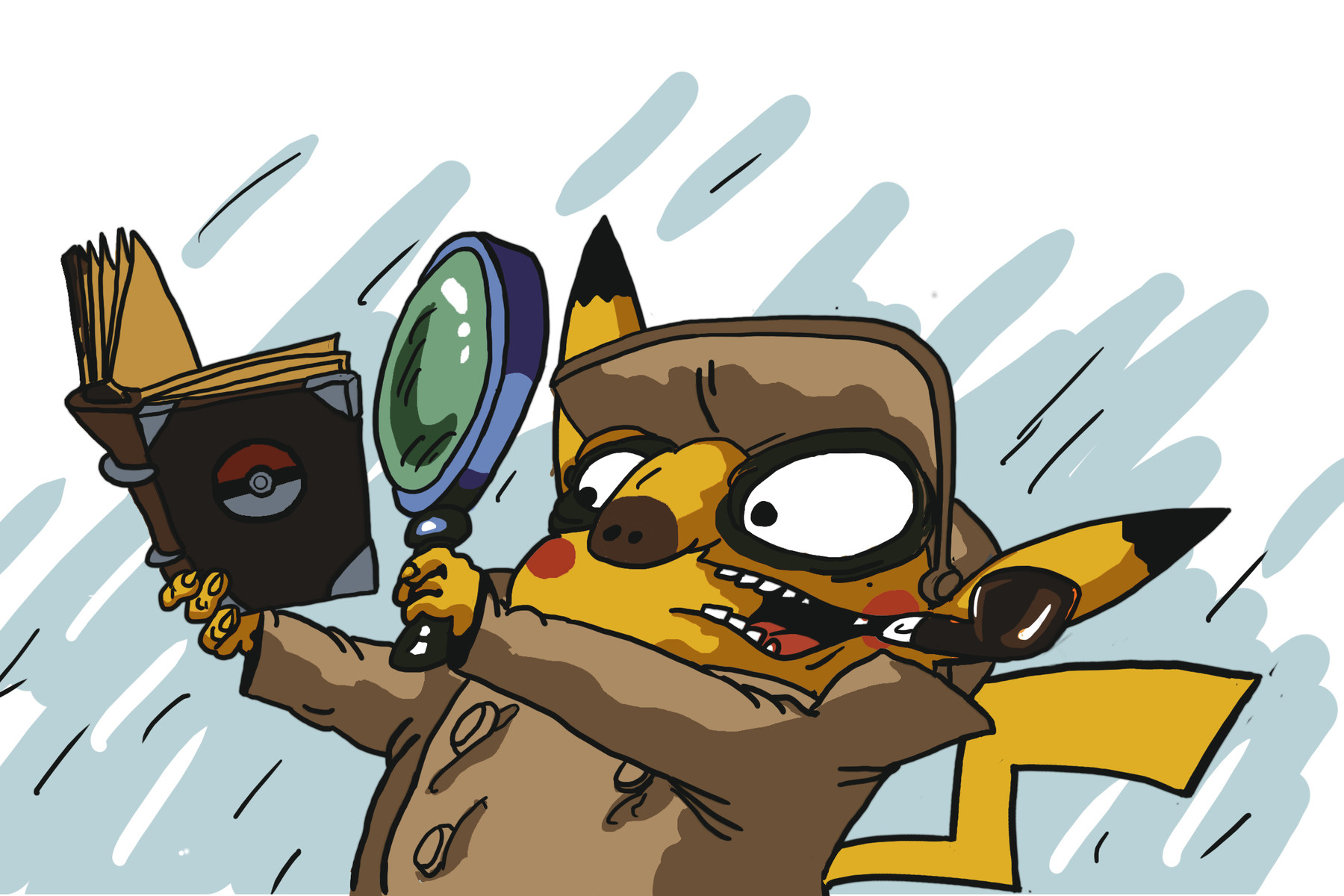 ArtStation - Pikachu Detective from the "Pilot Brothers" | Artworks