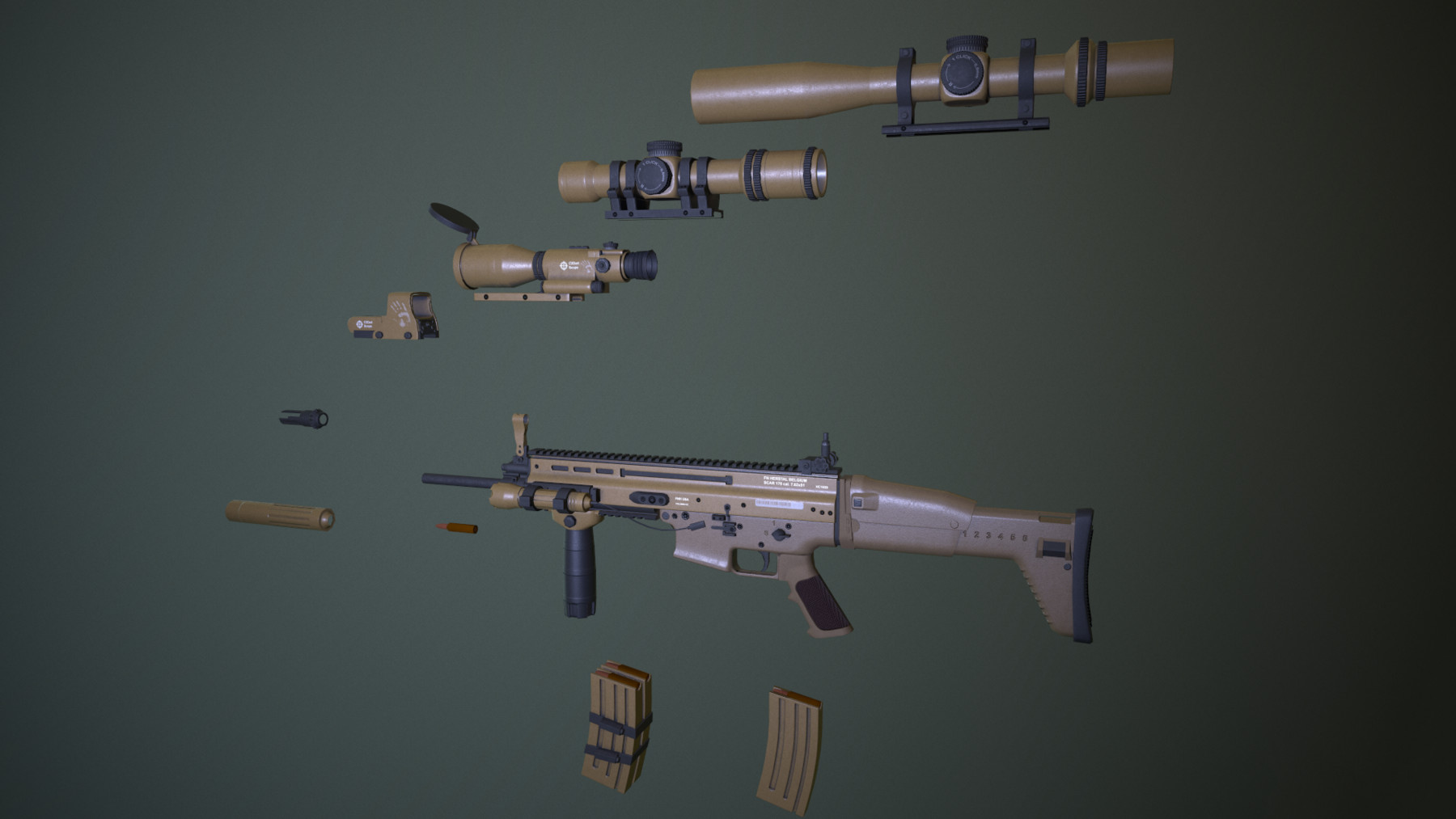 ArtStation - Scar fn | Game Assets