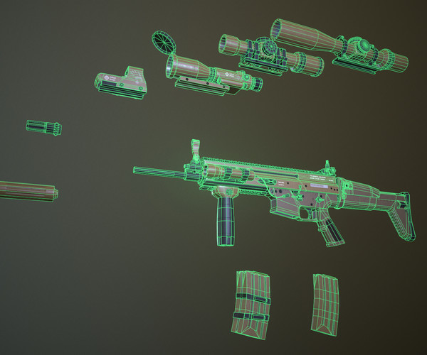 ArtStation - Scar fn | Game Assets