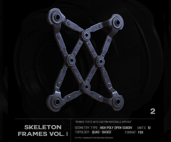 ArtStation - +10 Skeleton frames Vol I SUBD | Resources