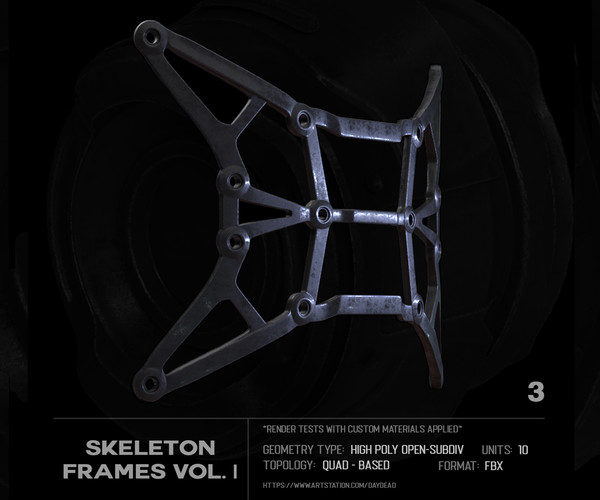 ArtStation - +10 Skeleton frames Vol I SUBD | Resources