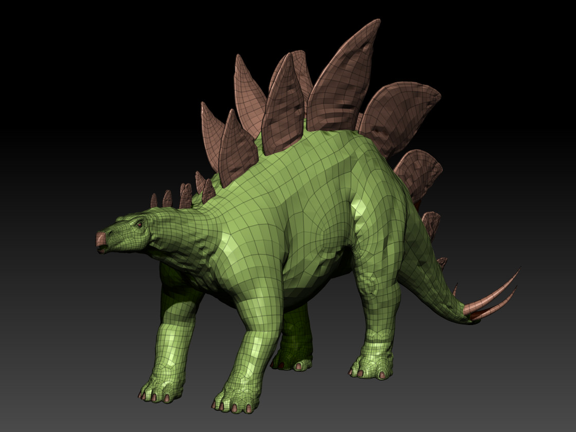 ArtStation - Stegosaurus for your Games or Animations Blender 3D Model ...