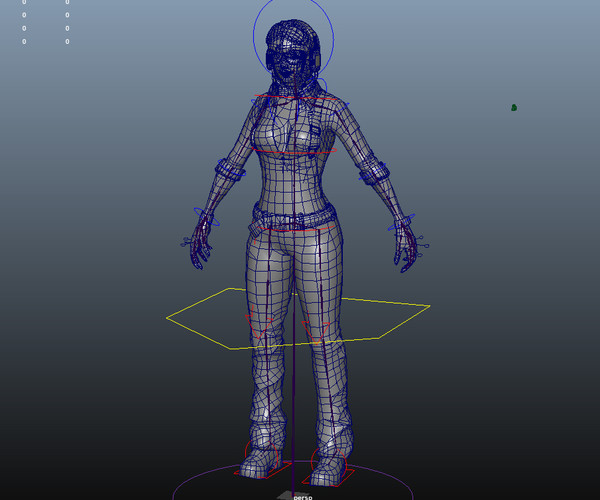 ArtStation - Female Game character with Rig | Game Assets