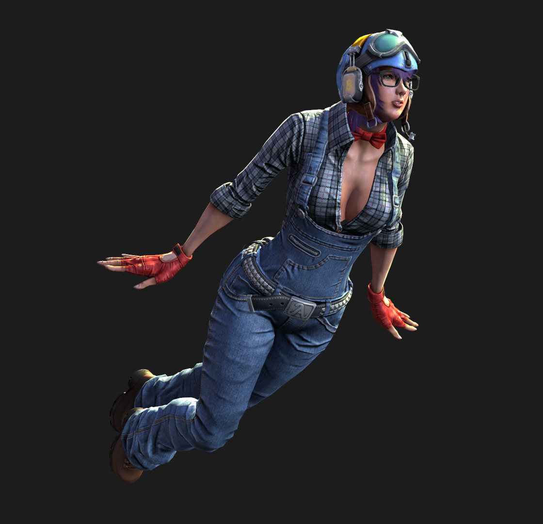 ArtStation - Female Game character with Rig | Game Assets