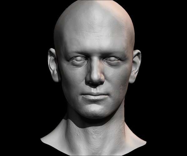 ArtStation - High detailed male face with UV and low poly | Resources