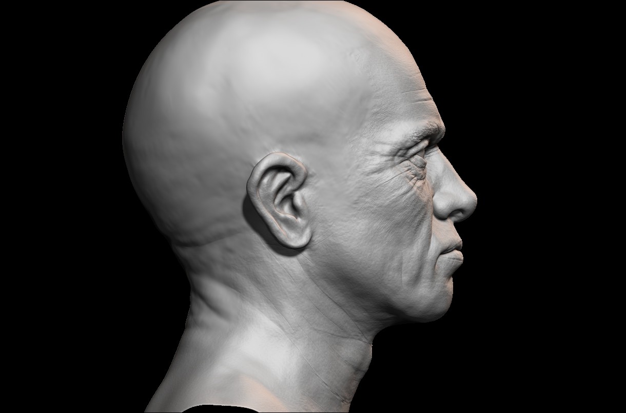 ArtStation - High detailed mid age man face with UV and low poly | Game ...