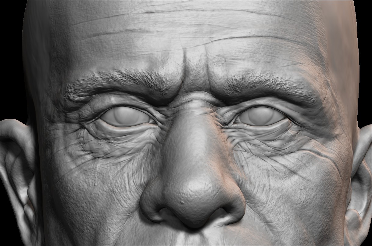 ArtStation - High detailed mid age man face with UV and low poly | Game ...