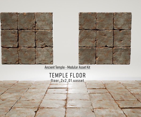 ArtStation - [UE4] Ancient Temple Modular Asset Kit | Game Assets