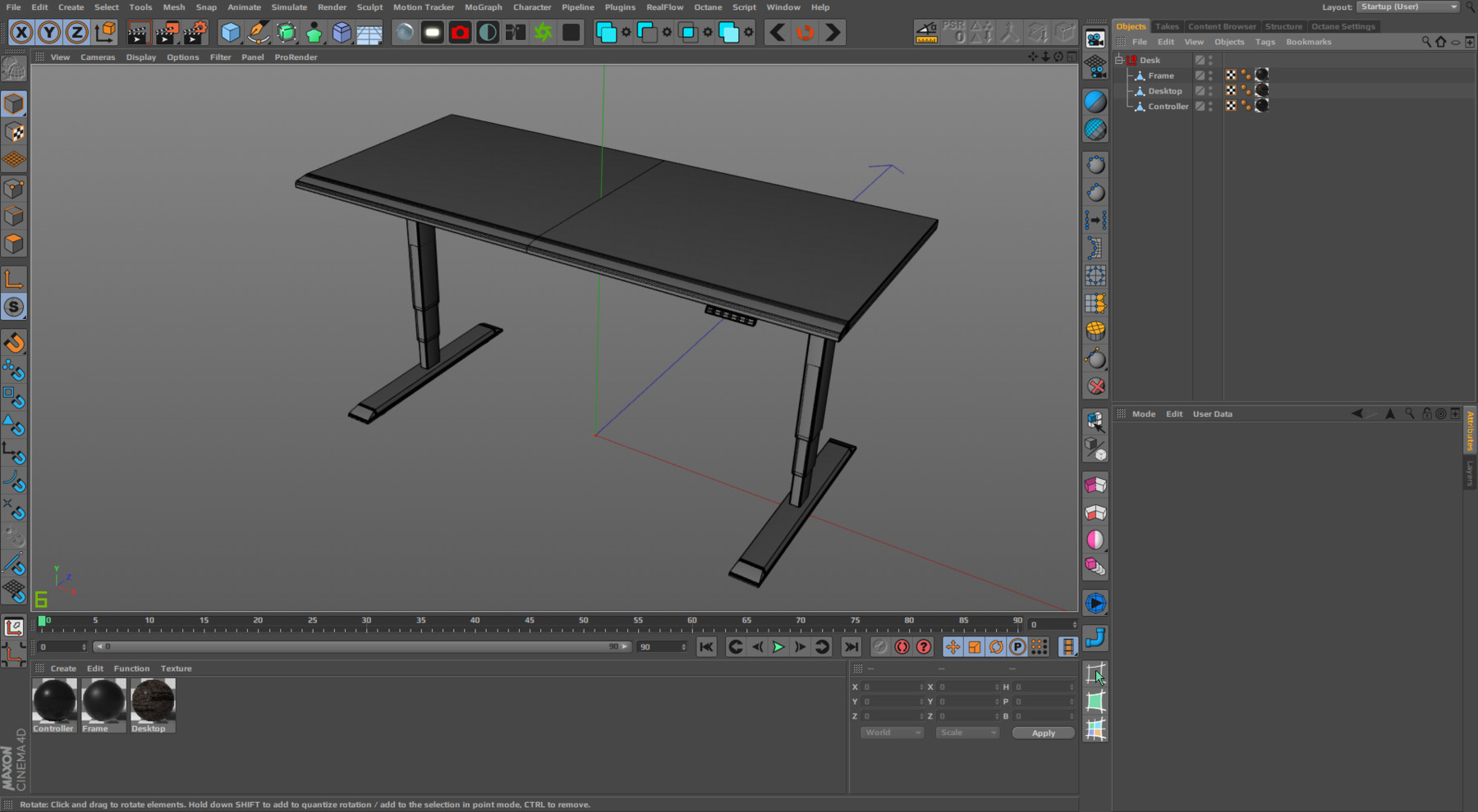 ArtStation - Standing Desk 3D Model | Resources