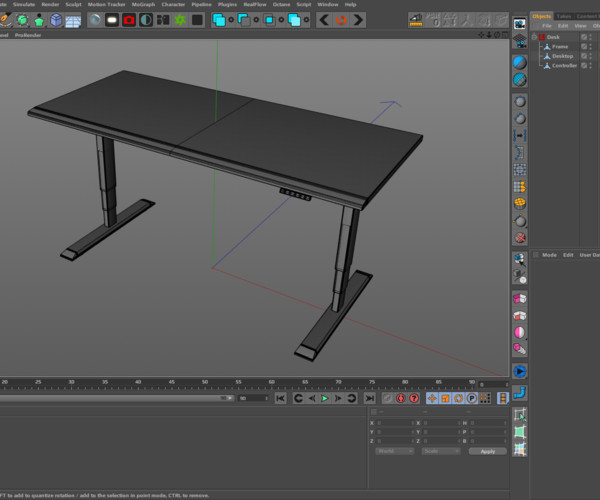 ArtStation - Standing Desk 3D Model | Resources