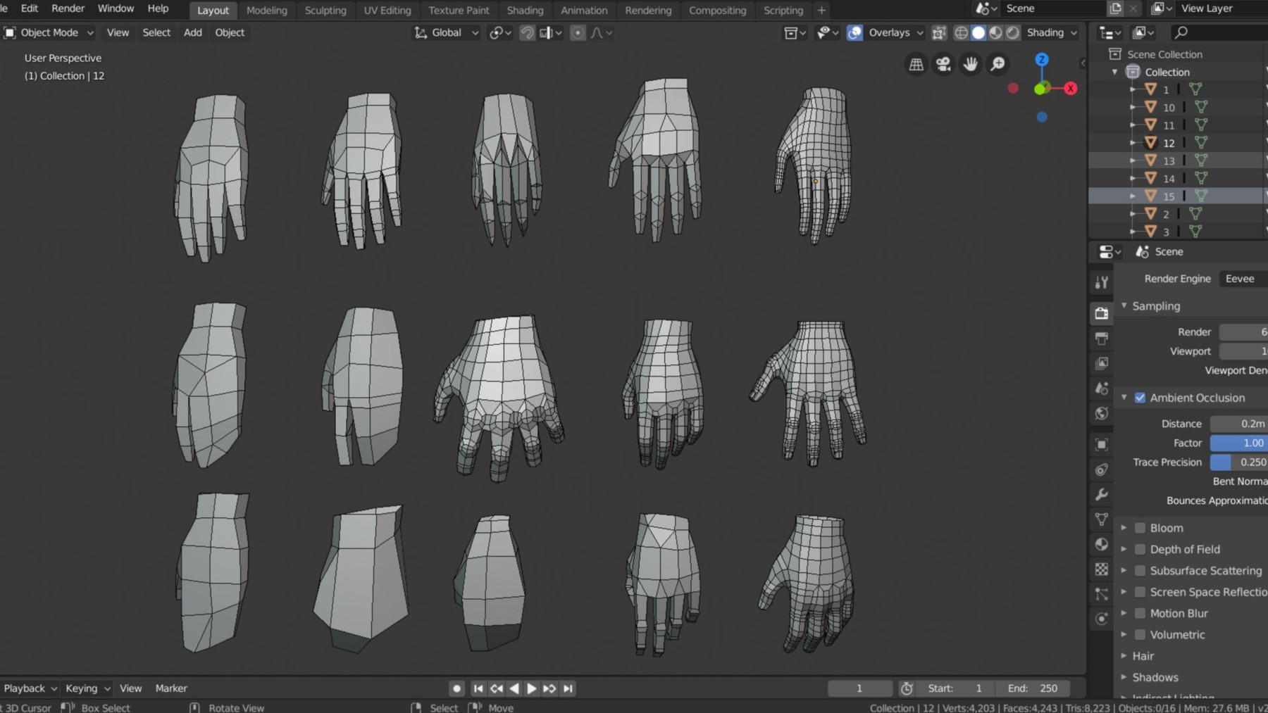 ArtStation - Low poly hands base mesh | Resources
