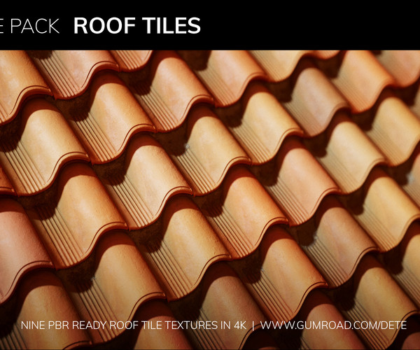 ArtStation - Roof Tiles 001 | Texture Pack | Game Assets