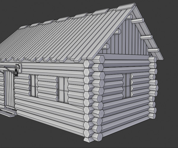 ArtStation - Wooden Hut With Interior | Game Assets
