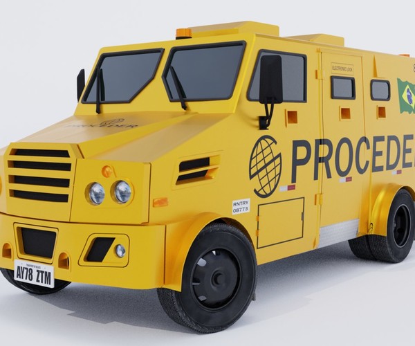 ArtStation - Bank Armored Car | Game Assets
