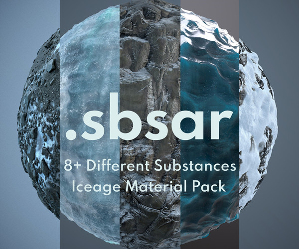 ArtStation - Iceage Materials Pack (.sbsar) | Game Assets