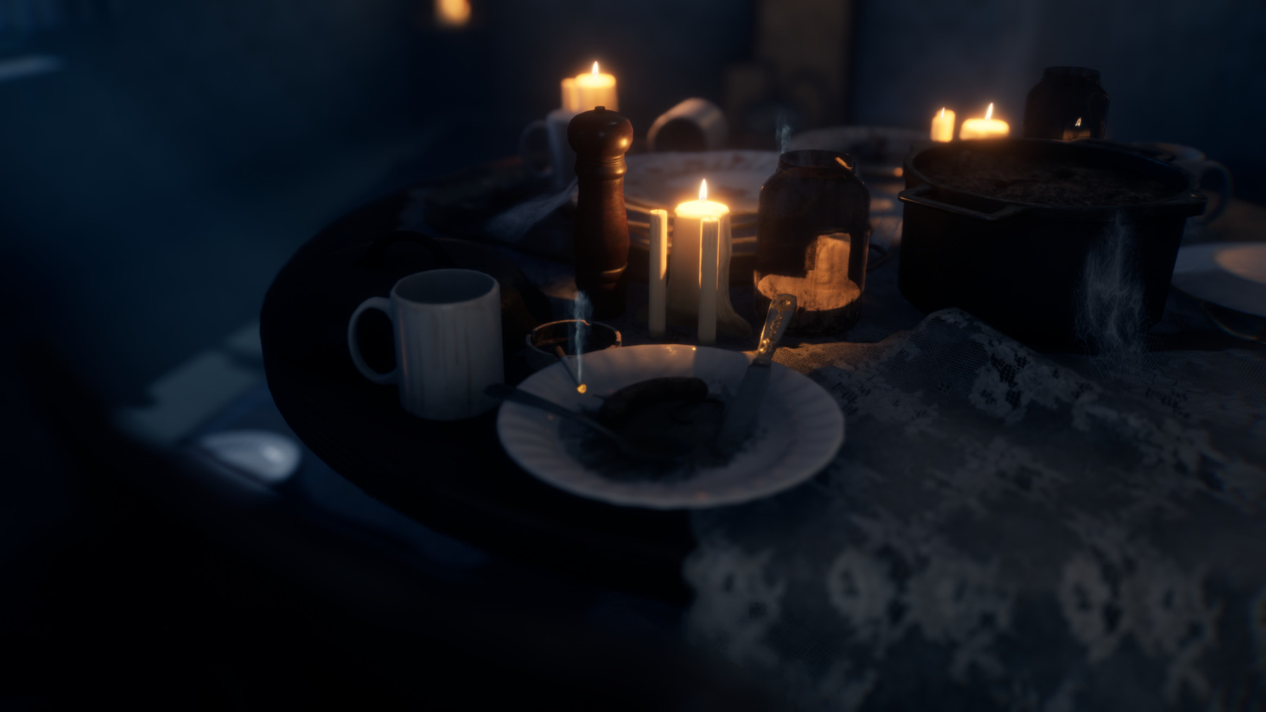 ArtStation - Horror Dining Room - UE4/UE5 | Game Assets