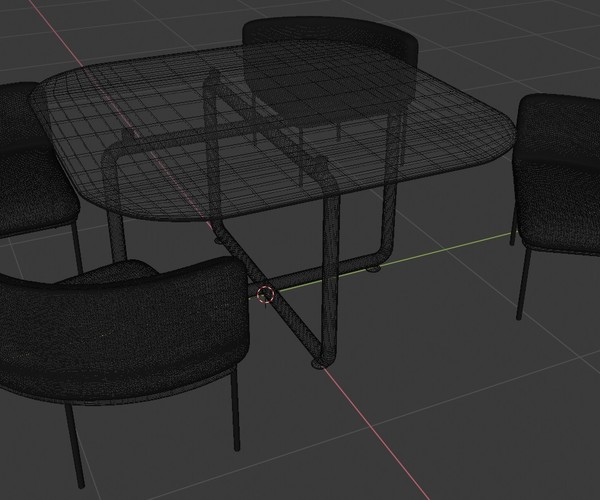 ArtStation - Dining table with chairs | Resources