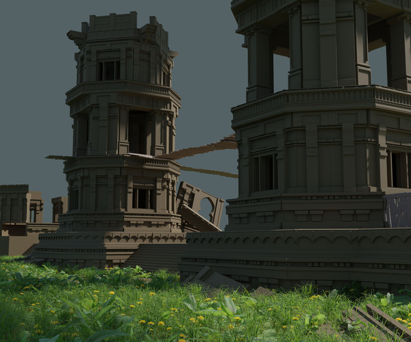 ArtStation - Ancient Indian Ruins Modular 3D Pack | Resources