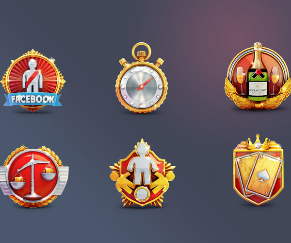 ArtStation - Game Badges set | Game Assets