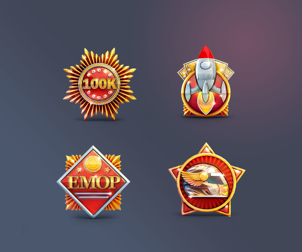 ArtStation - Game Badges set | Game Assets