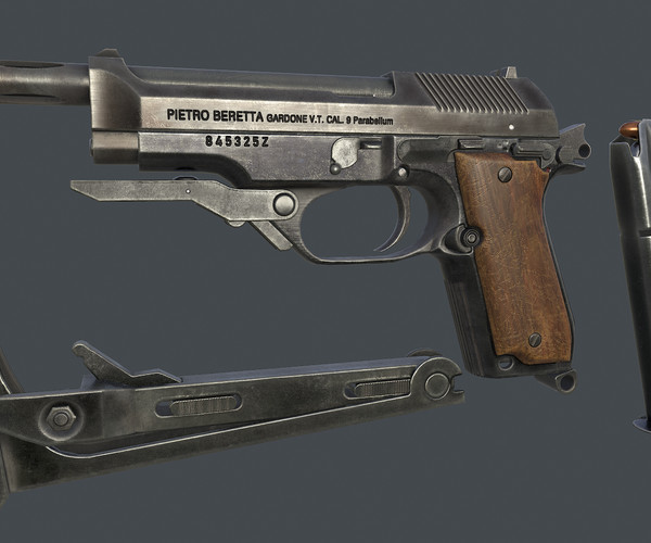 ArtStation - Auto 9 "Robocop" & Beretta M93R "Raffica" | Resources
