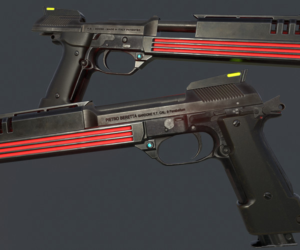 ArtStation - Auto 9 "Robocop" & Beretta M93R "Raffica" | Resources