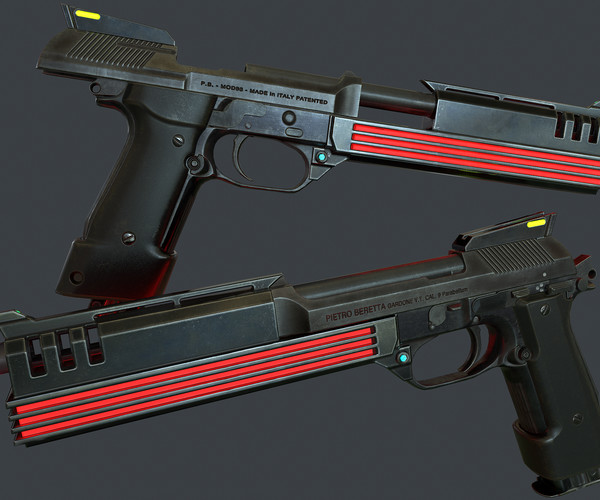 ArtStation - Auto 9 "Robocop" & Beretta M93R "Raffica" | Resources