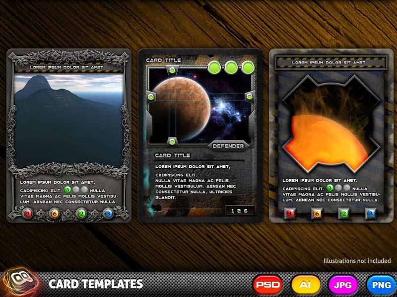 ArtStation - 31 Collectable Card Templates and design elements | Game ...