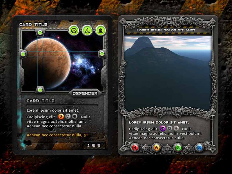 ArtStation - 31 Collectable Card Templates and design elements | Game ...