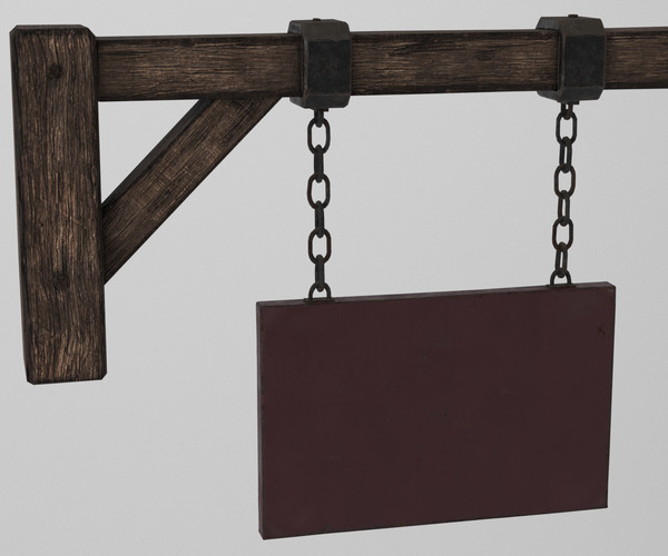 ArtStation - Medieval Blacksmith Sign | Game Assets