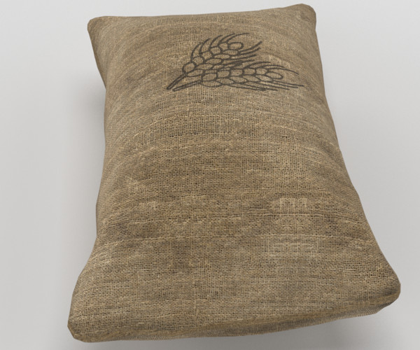 ArtStation - Food Sack Grain Stacked 3D Model | Game Assets