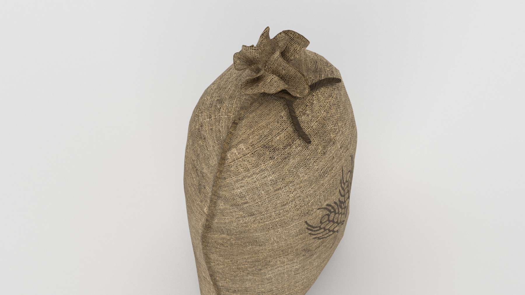 ArtStation - Food Sack Grain Tied 3D Model | Game Assets