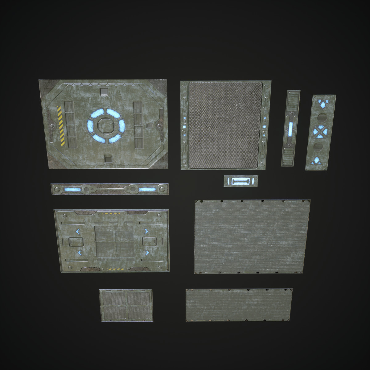 ArtStation - Sci FI Panels Modular | Game Assets