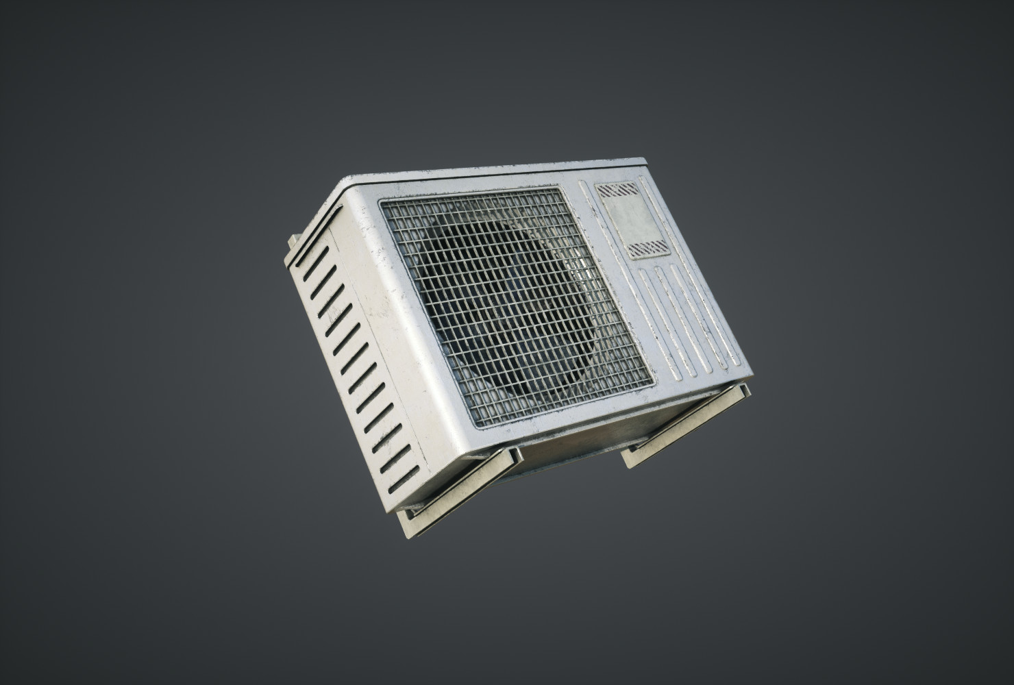 ArtStation - External air conditioner Low-poly 3D model | Game Assets