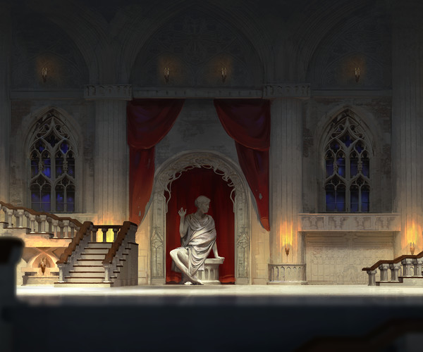 ArtStation - Concept Illustration - Redesigning a Castlevania Stage ...