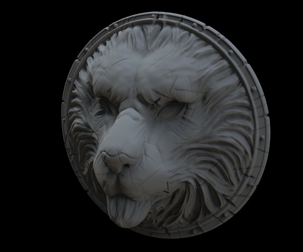 ArtStation - Lion Shield for game or movie | Resources