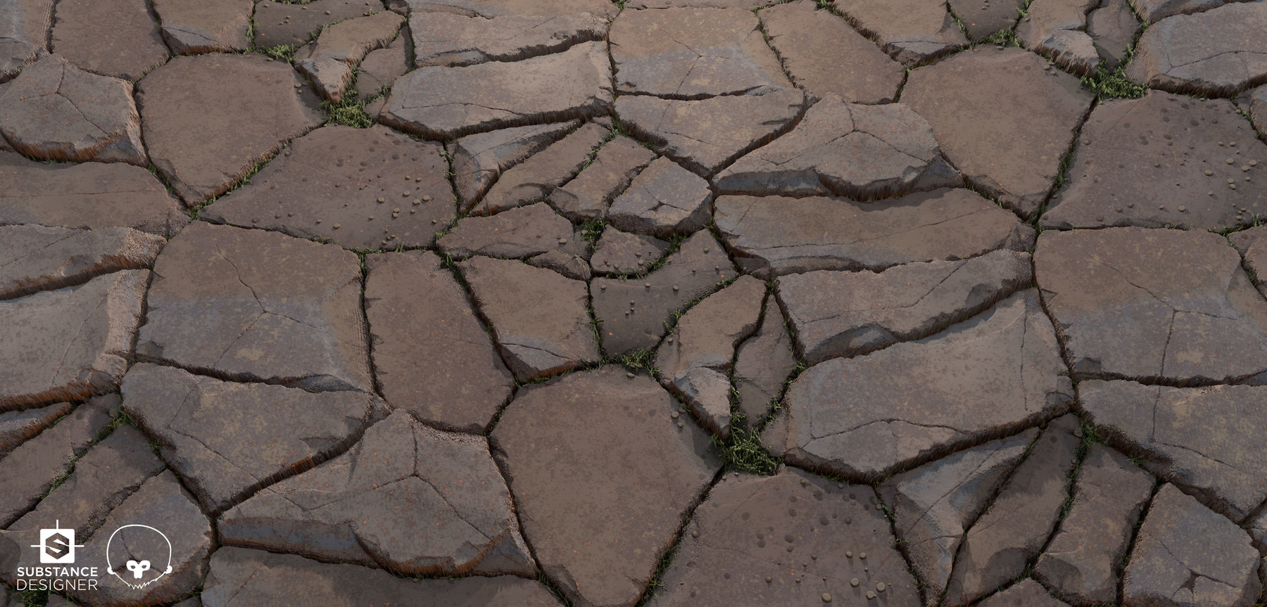 ArtStation - Broken Ground Material | Substance Designer Graph | Game ...