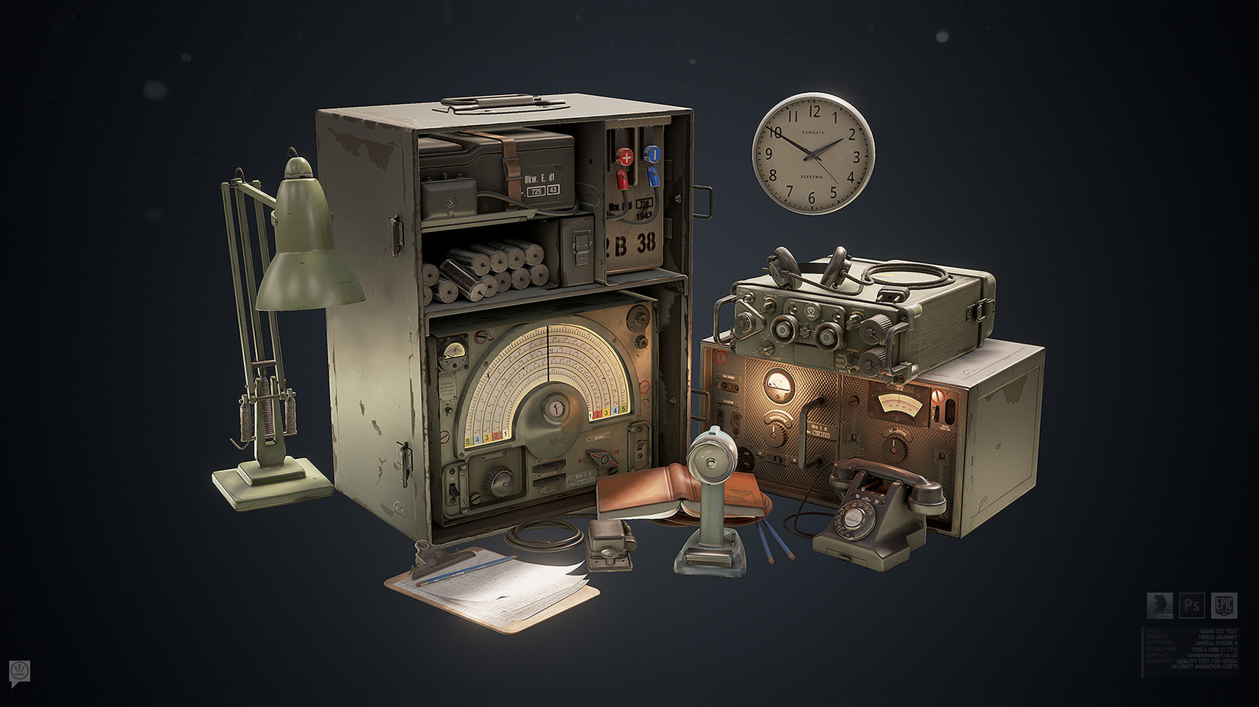 ArtStation - Radio Model Set | Game Assets