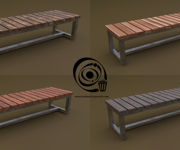 ArtStation - bench 10 4in1 [4 Texture 1 Model] | Resources