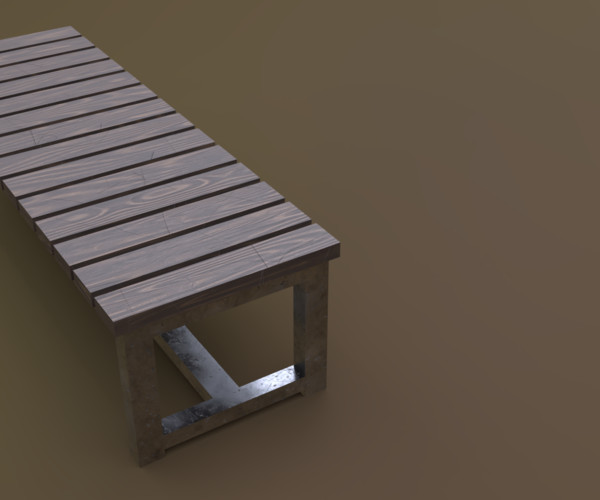 ArtStation - bench 10 4in1 [4 Texture 1 Model] | Resources