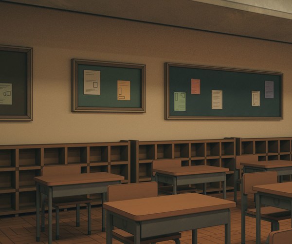 ArtStation - Anime Classroom | Resources