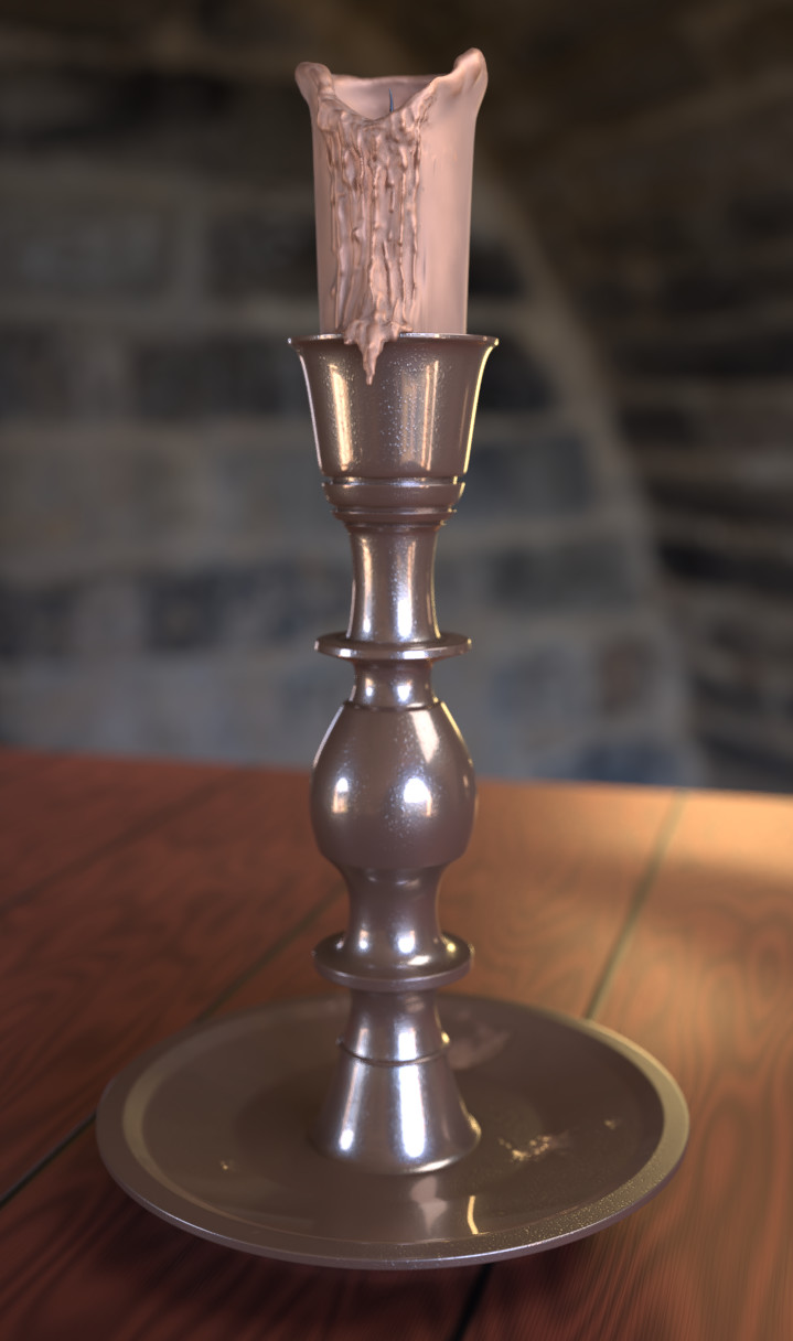 ArtStation - High Poly Candle and Base 3D Model | Resources