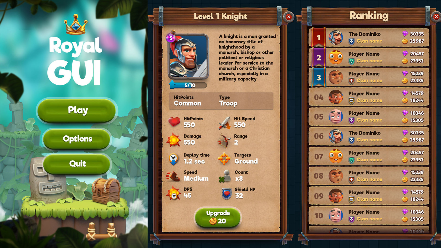 ArtStation - Royal GUI | Game Assets