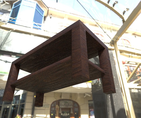 ArtStation - Low poly wooden table | Resources