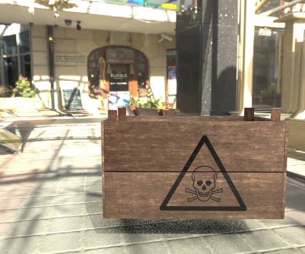 ArtStation - low poly wooden Box | Resources