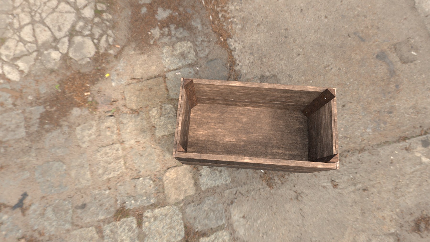 ArtStation - low poly wooden Box | Resources