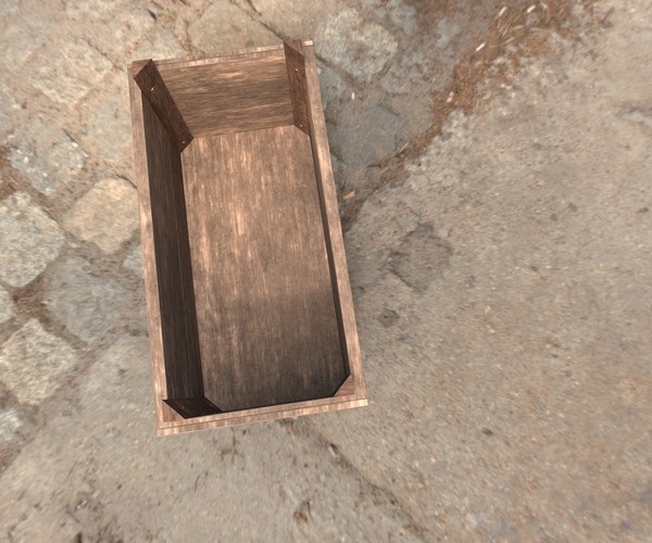 ArtStation - low poly wooden Box | Resources