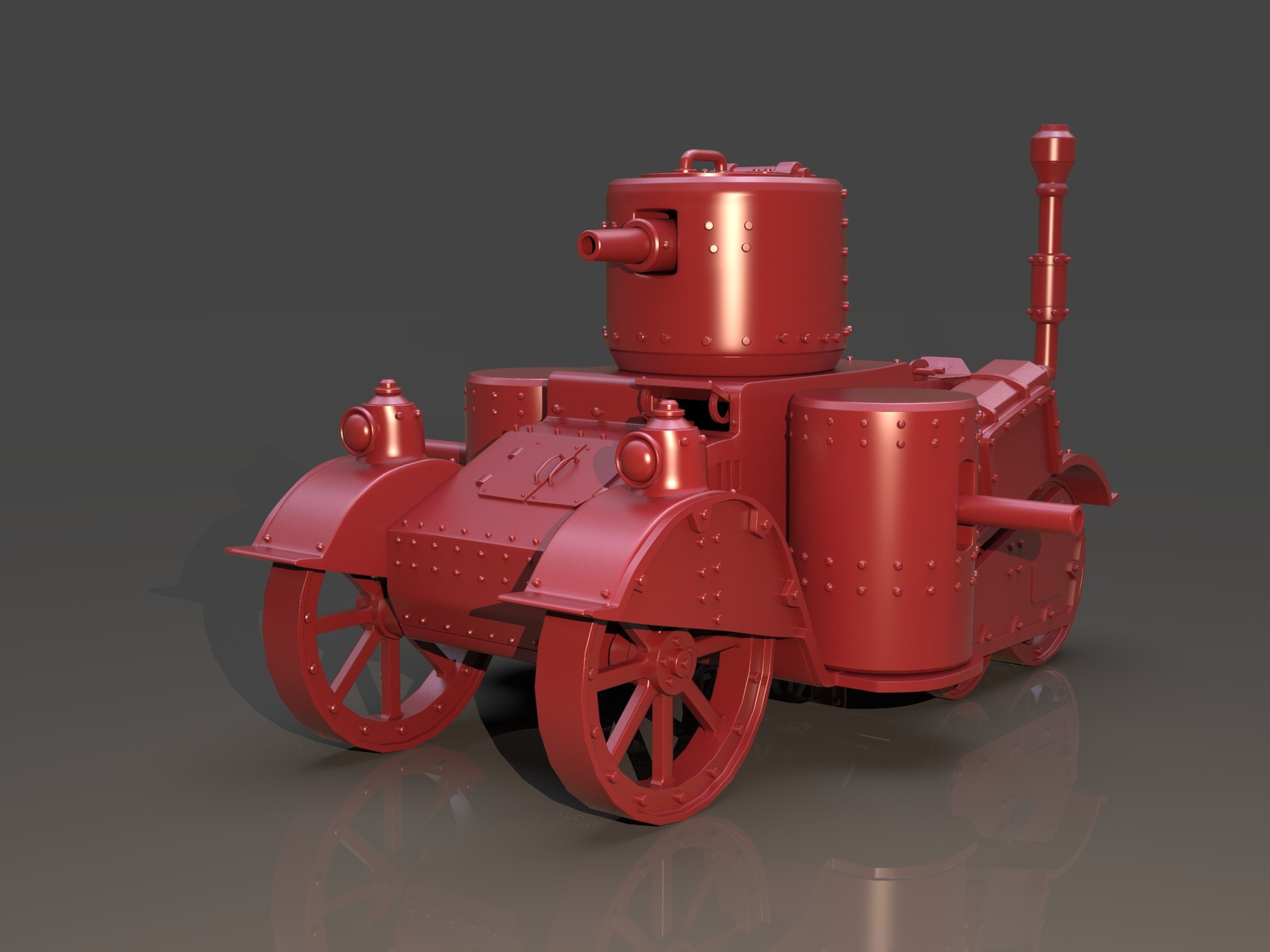 ArtStation - Steampunk Tank (High Poly Version) | Resources