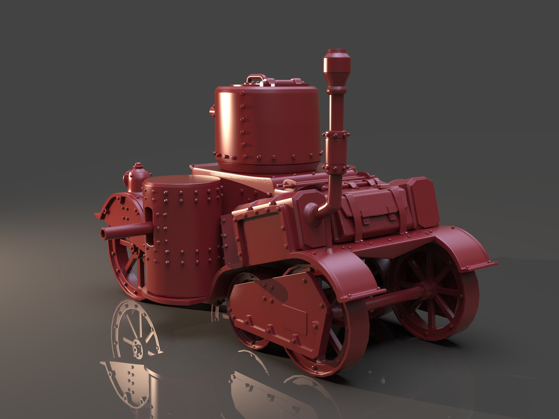 ArtStation - Steampunk Tank (High Poly Version) | Resources