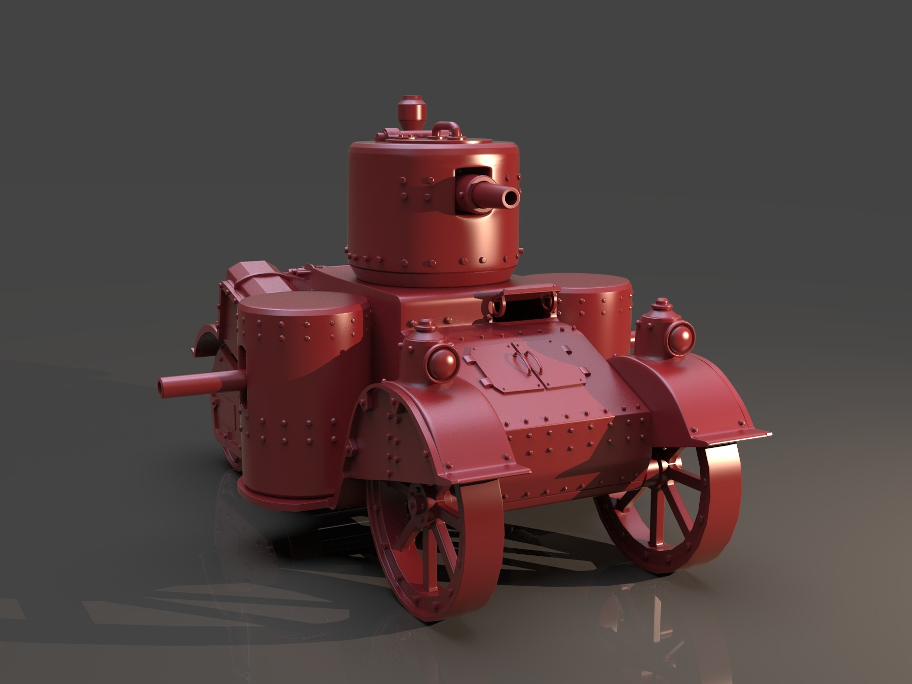 ArtStation - Steampunk Tank (High Poly Version) | Resources